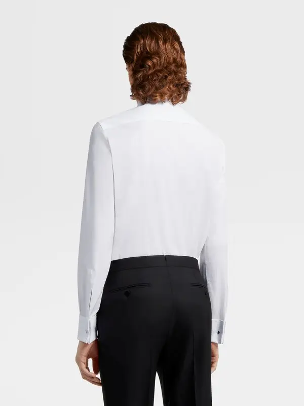 Zegna Long-sleeved Tuxedo Shirt