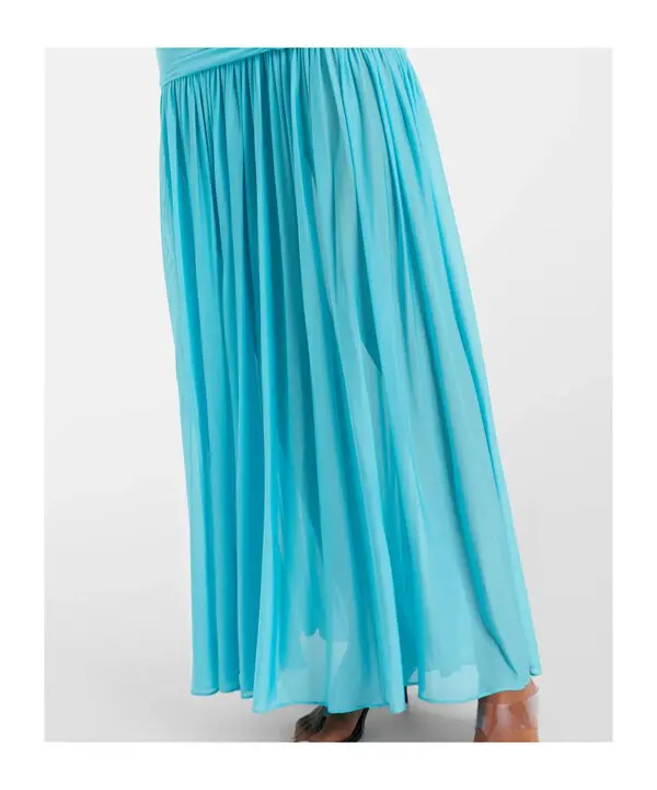Christopher Esber Ruched Jersey Maxi Dress - Blue