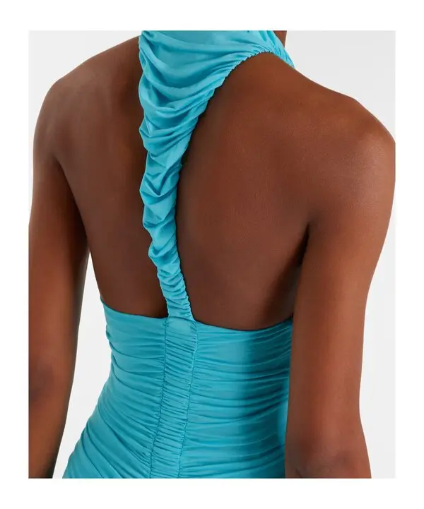Christopher Esber Ruched Jersey Maxi Dress - Blue