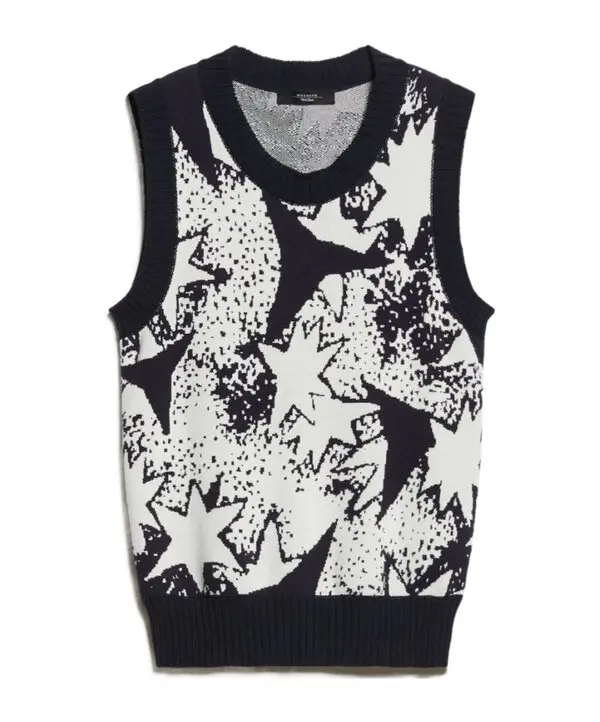 Max Mara Jacquard Knit Vest