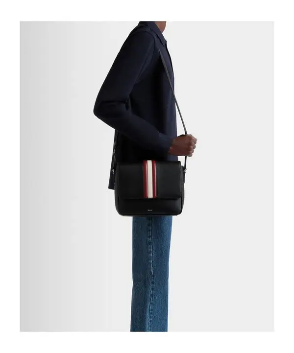 Bally Mythos Stripe Messenger Bag