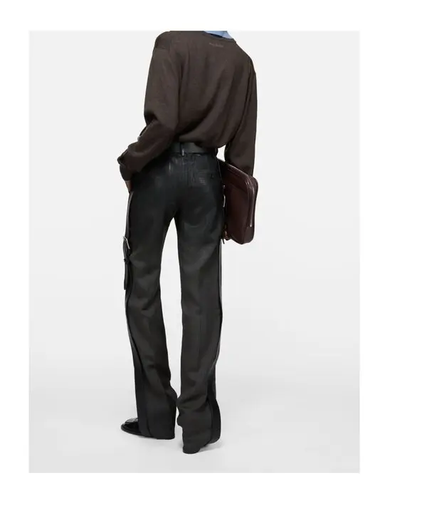 Acne Studios Layered Knit Jumper With Polo Collar