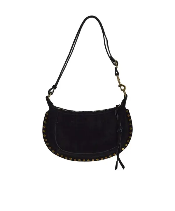 Isabel Marant Étoile Oskan Moon Zipped Medium Shoulder Bag - Black