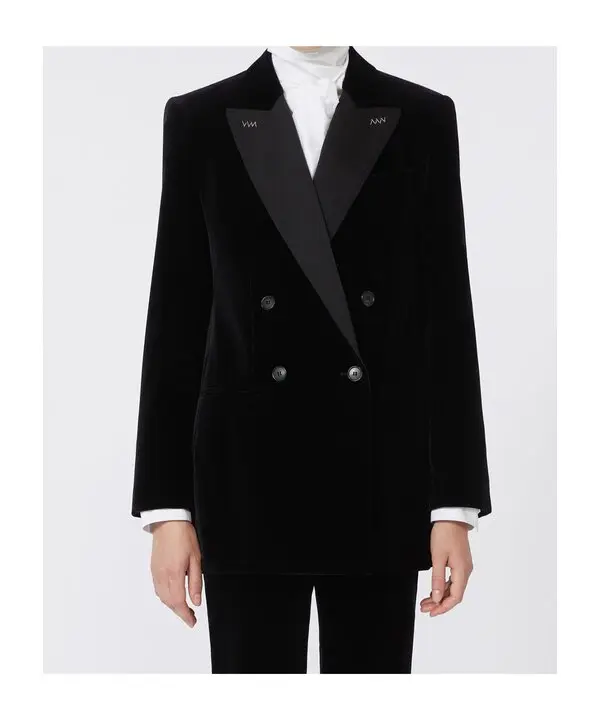 Max Mara Double-breasted Jacket With Peak Lapels