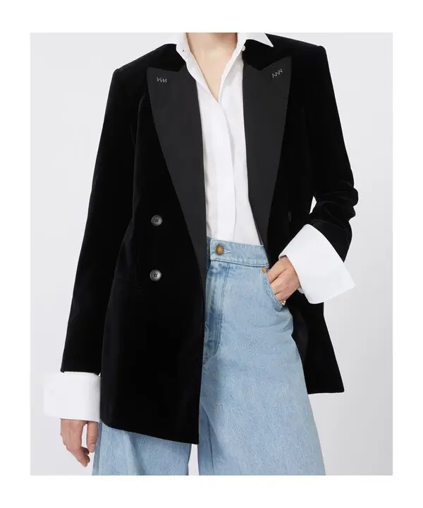 Max Mara Double-breasted Jacket With Peak Lapels
