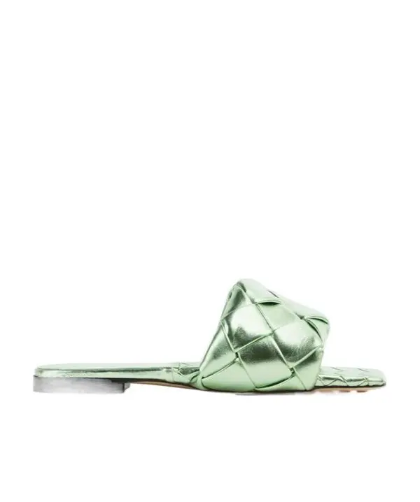 Bottega Veneta Padded Lido Sandals - Green