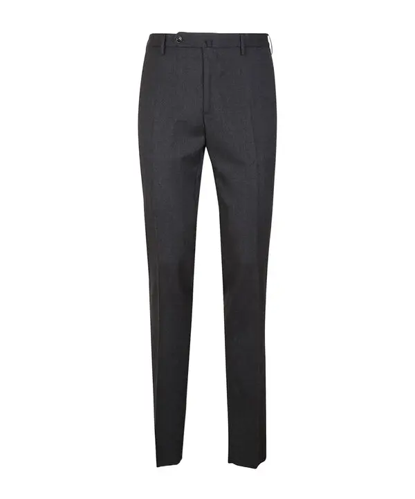 Incotex Belt-loop Tailored Casual Pants - Grey