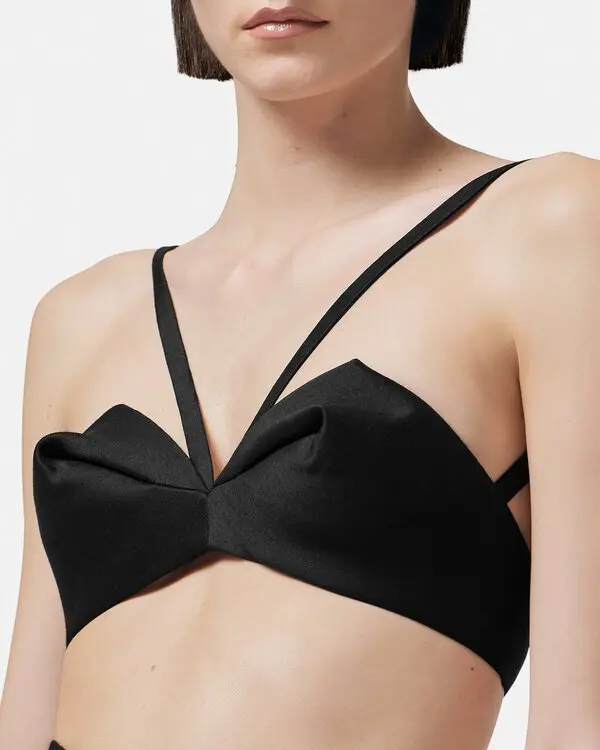 Versace Pleated Bustier Top