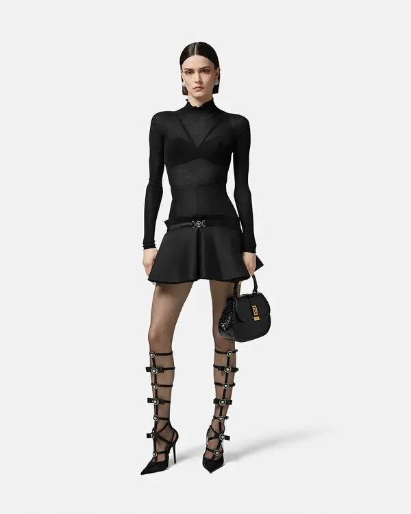 Versace Pleated Bustier Top