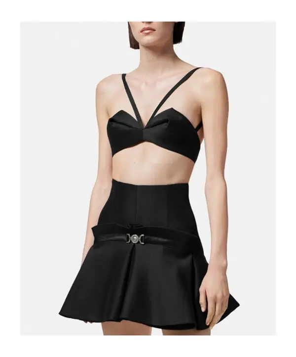 Versace Pleated Bustier Top