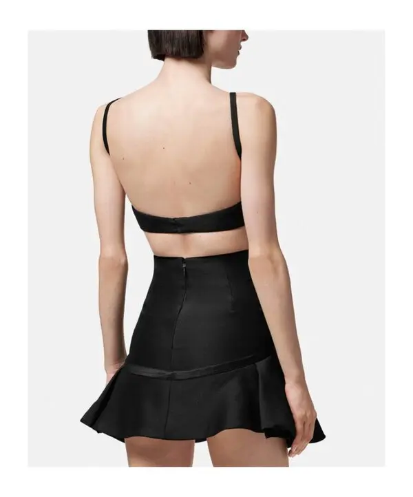 Versace Pleated Bustier Top