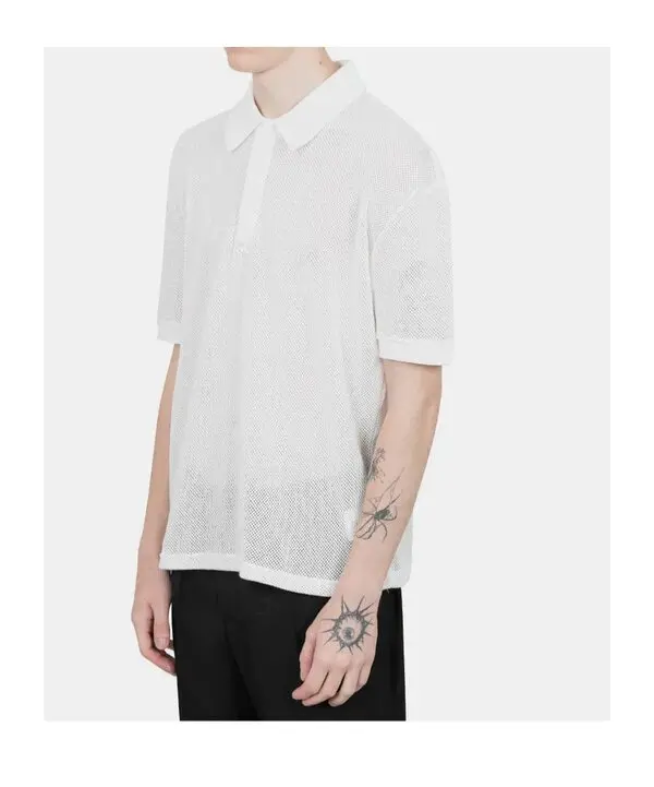 COURREGES Courrges Logo Embroidered Polo Shirt