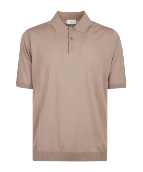BALLANTYNE Cltralight Cotton Polo Shirt - Darksand