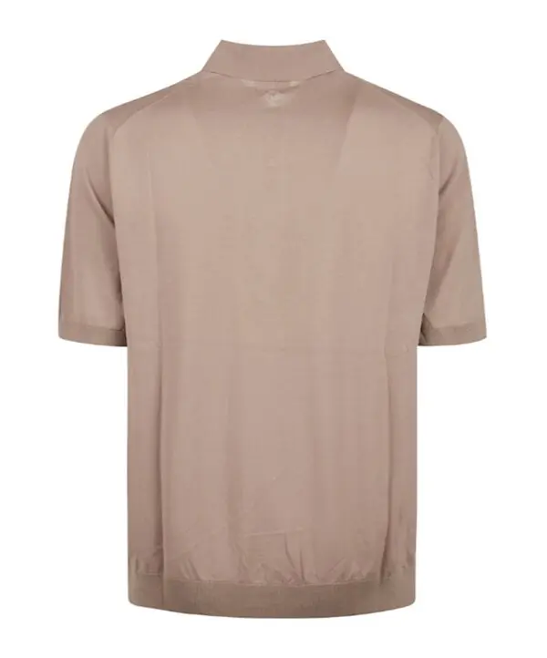BALLANTYNE Cltralight Cotton Polo Shirt - Darksand