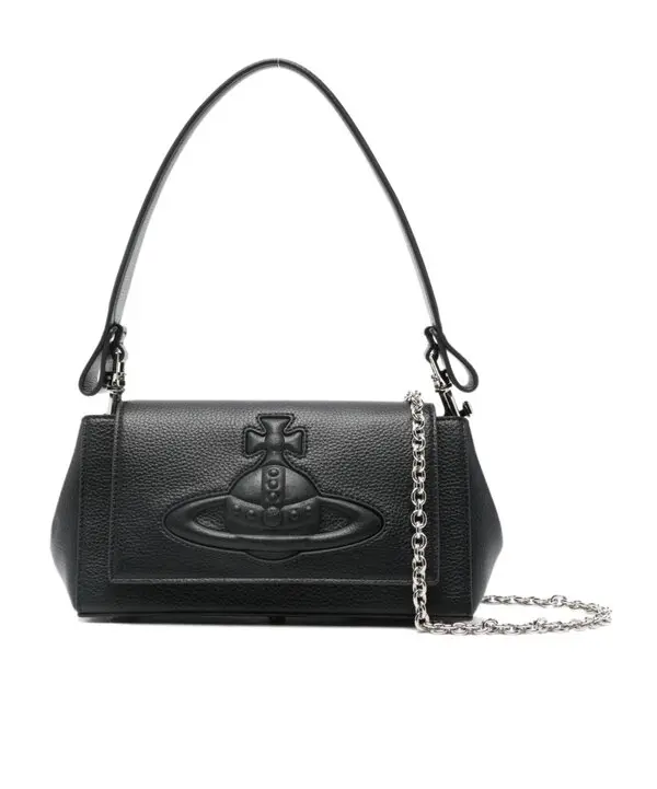VIVIENNE WESTWOOD Hazel Medium Shoulder Bag - Black