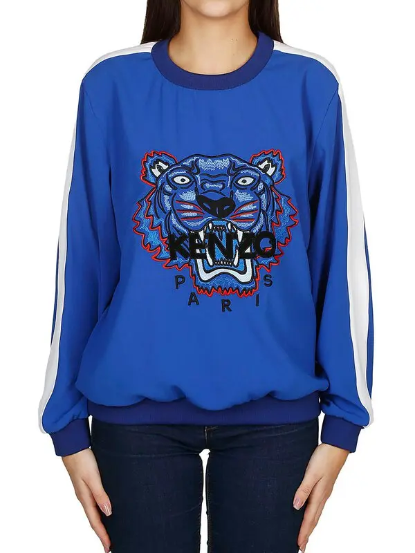 Kenzo Tiger Embroidered Sweatshirt - Blue