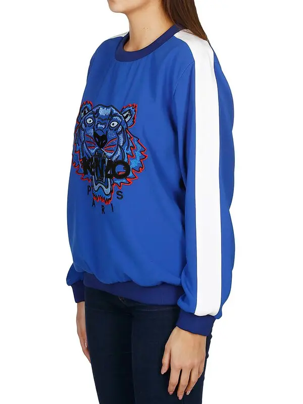 Kenzo Tiger Embroidered Sweatshirt - Blue