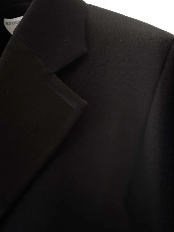 Bottega Veneta Curved Sleeve Compact Satin Jacket