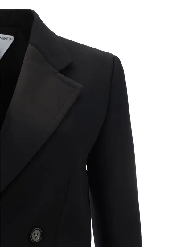 Bottega Veneta Curved Sleeve Compact Satin Jacket