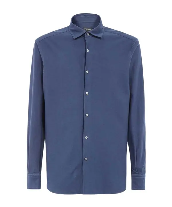 Zegna Long-sleeved Shirt - Blue