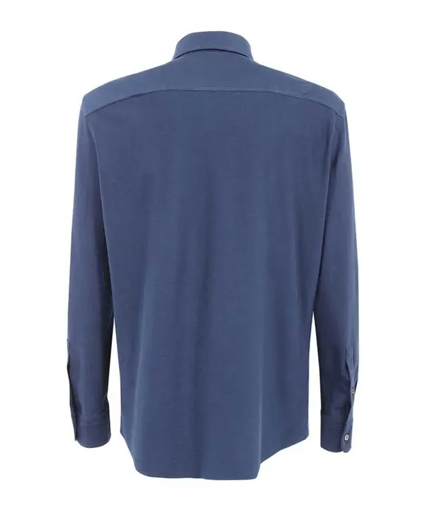 Zegna Long-sleeved Shirt - Blue