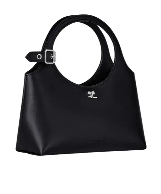 COURREGES Mini Holy Day Zipped Tote Bag - Black