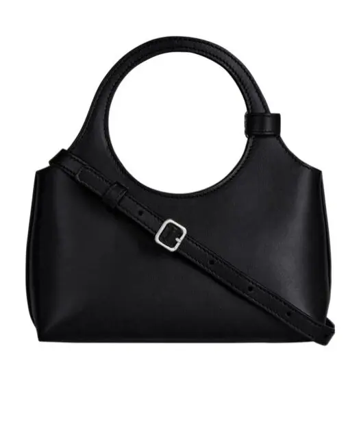 COURREGES Mini Holy Day Zipped Tote Bag - Black