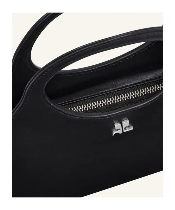 COURREGES Mini Holy Day Zipped Tote Bag - Black