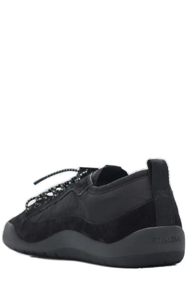 Prada Speedrock Lace-up Sneakers - Black