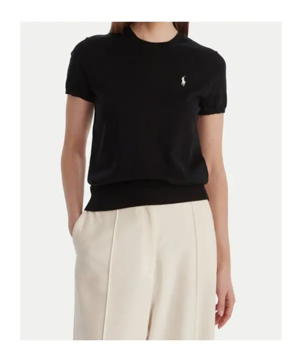 Polo Ralph Lauren Short-sleeve T-shirt With Logo Detail - Black