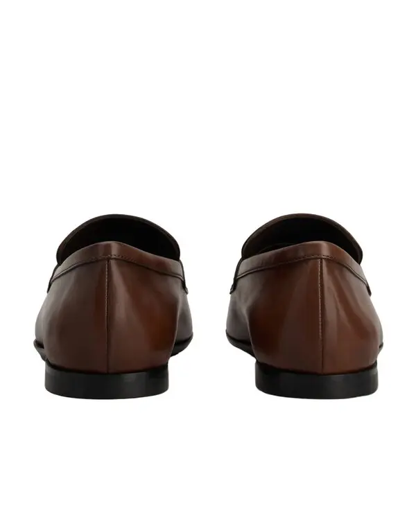 TOD'S Logo-embossed Slip-on Loafers - Brown