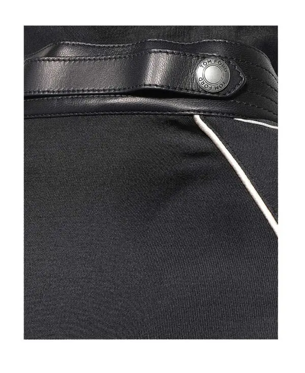TOM FORD Zip-up Jersey Jacket - Black