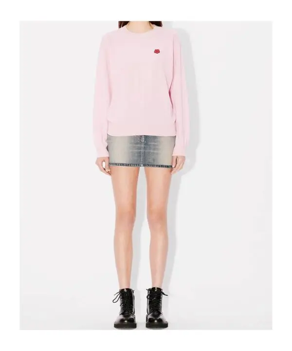 Kenzo Wool Boke Flower Embroidered Jumper - Pink