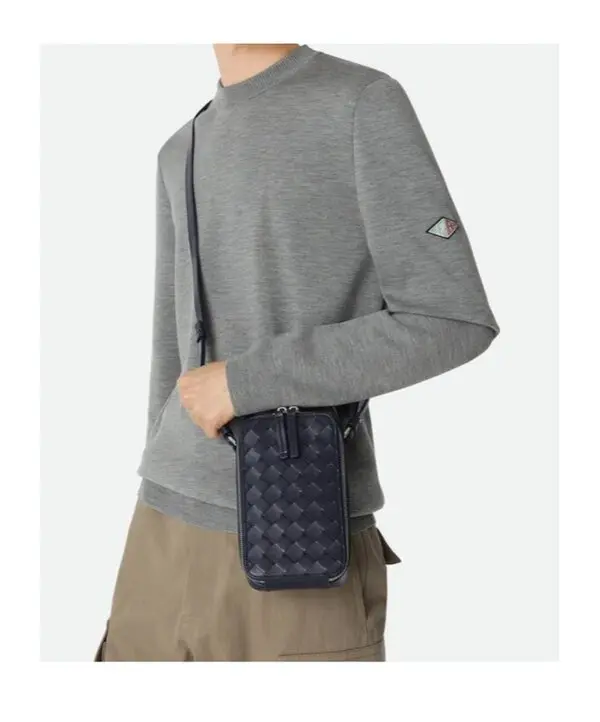 Bottega Veneta Getaway Phone Pouch - Black