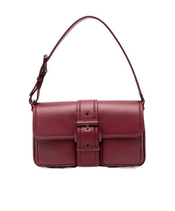 Michael Kors Colby Medium Leather Shoulder Bag - Red