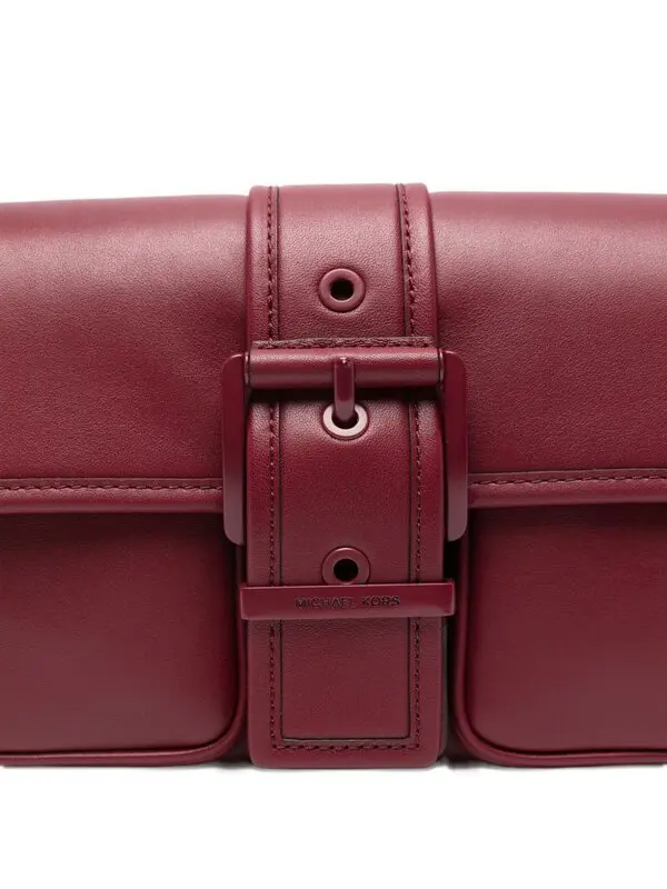 Michael Kors Colby Medium Leather Shoulder Bag - Red