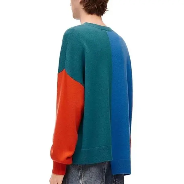 Loewe Asymmetric Colour-block Knitted Jumper