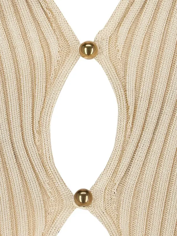 Bottega Veneta Lightweight Pleated Jumper - Nude