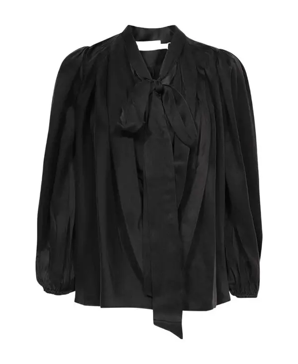 Zimmermann Long-sleeved Billow Blouse With Lace Detailing