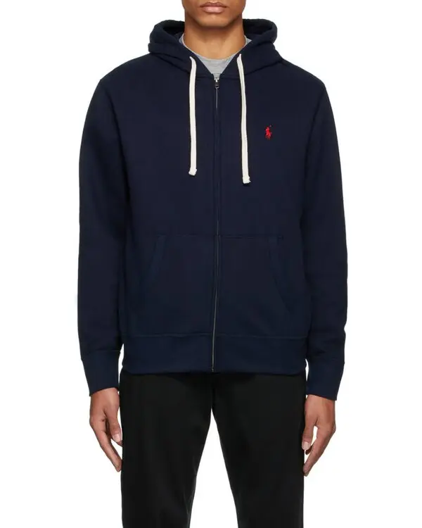 Polo Ralph Lauren Zip-up Embroidered Hoodie - Black