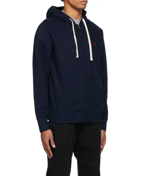 Polo Ralph Lauren Zip-up Embroidered Hoodie - Black