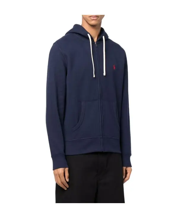Polo Ralph Lauren Zip-up Embroidered Hoodie - Black