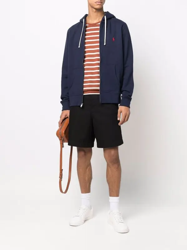 Polo Ralph Lauren Zip-up Embroidered Hoodie - Black