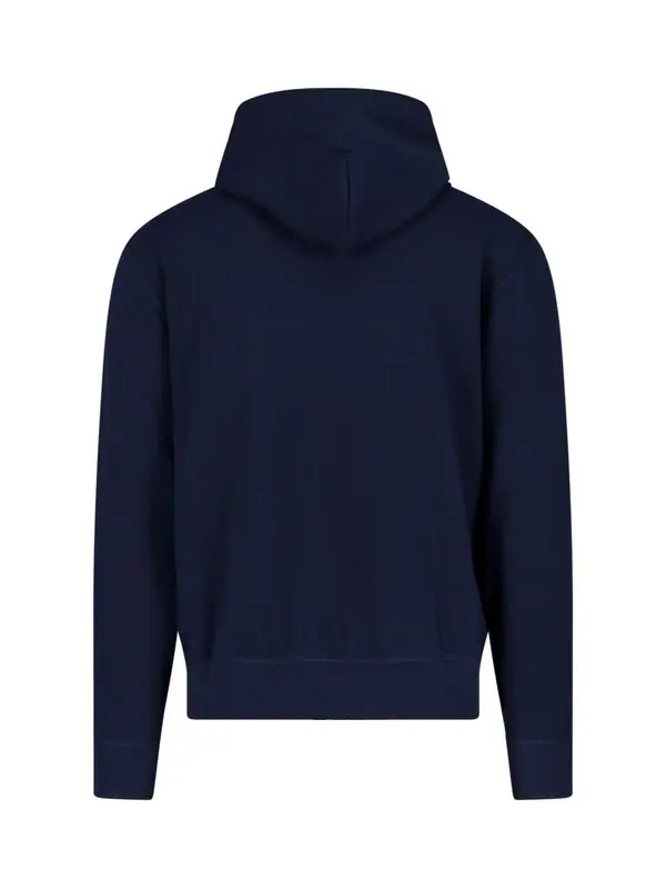Polo Ralph Lauren Zip-up Embroidered Hoodie - Black