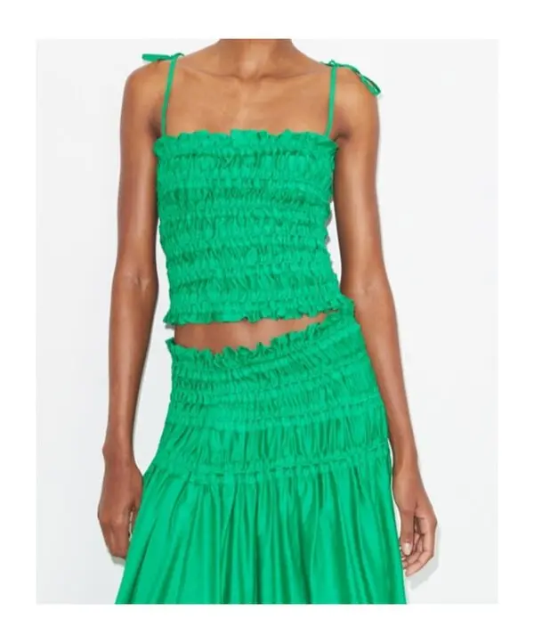 Tory Burch Ruched Strap Top