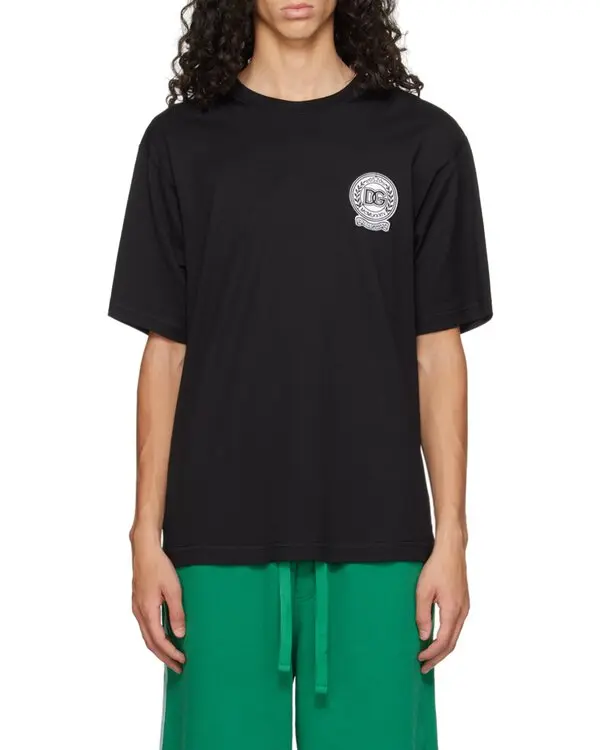 Dolce & Gabbana Dolce Gabbana Logo Patch Crewneck T-shirt