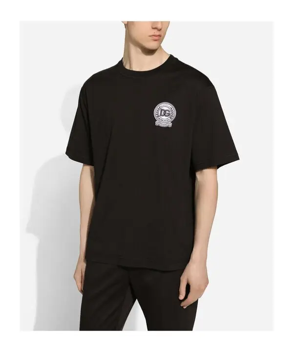 Dolce & Gabbana Dolce Gabbana Logo Patch Crewneck T-shirt