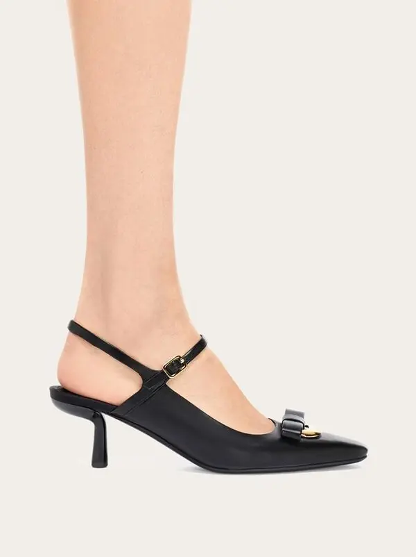 FERRAGAMO High Heel Mary Jane Ankle Strap Pumps