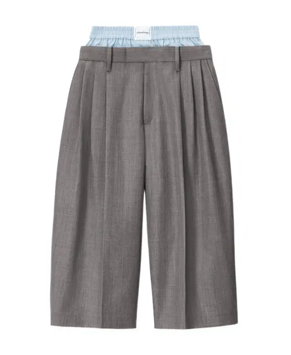 Alexander Wang Layered Tailored Culottes - Gray