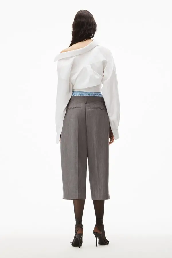 Alexander Wang Layered Tailored Culottes - Gray